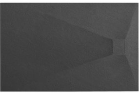 Obdélníková sprchová vanička z SMC kompozitu REA MAGNUM 120x90 cm, černá
