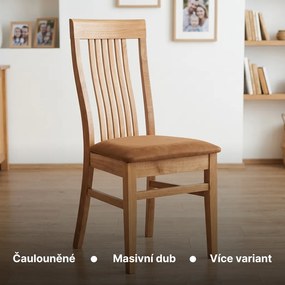 Stima Židle TAKUNA (dub) čalouněná VELVET černá 63