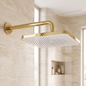 Rea Rea, obdélníková dešťová sprcha 380x210 mm, JS-032, zlatá lesklá, REA-P0395