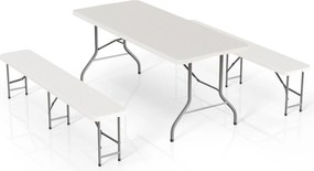 Juskys Skládací pivní set Bayreuth 180 cm