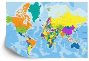 Fototapeta Mapa Světa Hladký vinyl 368x254