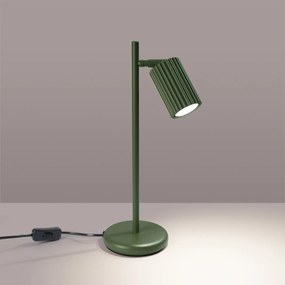 Sollux Lighting Stolní lampa KARBON olivově zelená