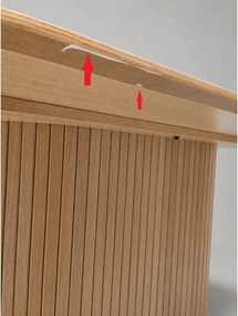 Jídelní stůl s deskou v dubovém dekoru 95x180 cm Nola - II. jakost – Unique Furniture