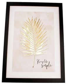 Obraz na plátně Gold leaf, 40 x 50 cm
