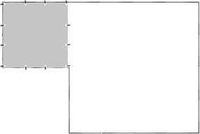Psí kotec černý 6,05 m² ocel 3082205