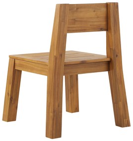 Sada 4 zahradních židlí z akáciového dřeva LIVORNO Beliani