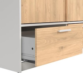 FALCO Skříň Lincoln 324 bílá/jackson hickory