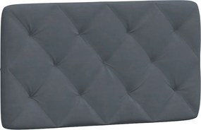 Postel s matrací tmavě šedá 90 x 190 cm samet 3208629
