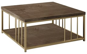 Konferenční stolek Zenn Walnut and Gold