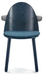 Jídelní židle uma s opěrkama modrá MUZZA
