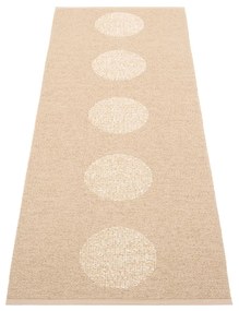 Vinylový koberec Pappelina VERA 2.0 Beige/Beige Metallic velikost: 70x200cm