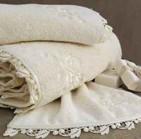 Soft Cotton Luxusní ručník NAKKAS 50x100 cm Bílá, 580 gr / m², Česaná prémiová bavlna 100%