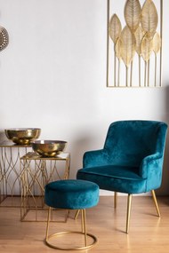 BIZZOTTO pouf CLARISSA tyrkysový 0720883