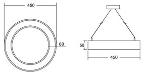 BRUMBERG Biro Circle Ring5 direct Ø 45 cm zapnuto/vypnuto bílá 840
