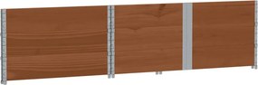 Zahradní truhlík hnědý 150 x 100 cm masivní borové dřevo 3295442