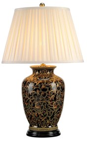 Stolní lampa Morris s porcelánovým podstavcem
