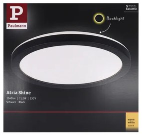 Paulmann 70997 - LED/11,2W Přisazený panel ATRIA 230V 3000K černá