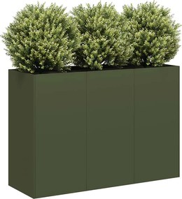 vidaXL Truhlík rezavá 120x40x80 cm [860721] Barva: Olivově zelená