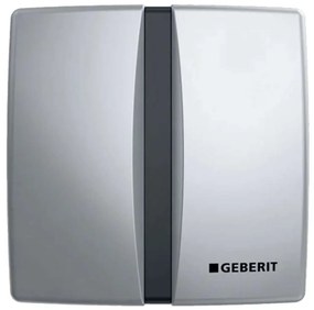 Geberit - Elektronické ovládání splachování pisoáru, bateriové napájení, matný chrom 115.804.46.5