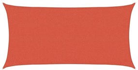 Plachta proti slunci 160 g/m² terakotová 3 x 6 m HDPE 311350