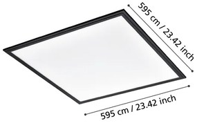 Eglo 900819 - LED Stropní svítidlo SALOBRENA LED/33W/230V 60x60 cm černá
