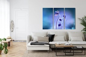 Vícedílný obraz Jemné Květiny V Makro Měřítku Nedostatek Nedostatek Plátno Canvas 180x120