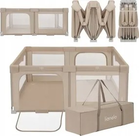 LIONELO Dětská ohrádka Florence Easy Fold Beige Sand / 150 x 180 cm /