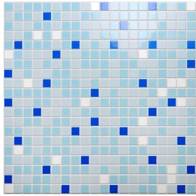 3D obkladový omyvatelný panel PVC Mozaika modrá 480x955mm