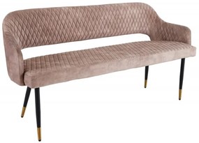 Lavička Paris 160cm champagne greige velvet/ 43682