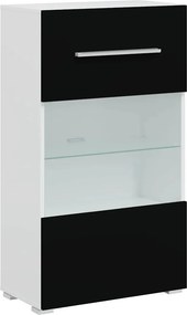 5dílná TV stolky s LED osvětlením matné černé kompozitní dřevo 3324230