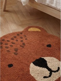 Hnědý pratelný/ručně tkaný bavlněný dětský koberec 120x149 cm Snuggle Berry – Hanse Home