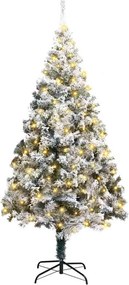 Umělý vánoční stromeček Bílá 180 cm PVC, ocel a plast 3396958