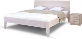 Postel Postelia IBIZA Buk 160x200 - Dřevěná postel z masivu, bukové dvoulůžko o šíři masivu 4 cm
