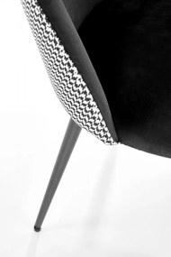 Jídelní židle K478 černá/bílá