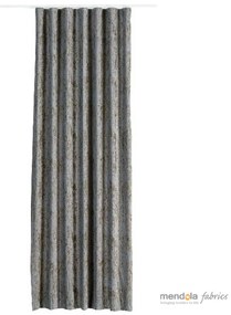 Mendola Závěs s řasící stuhou Lussuria, 140 x 260 cm, Šedá