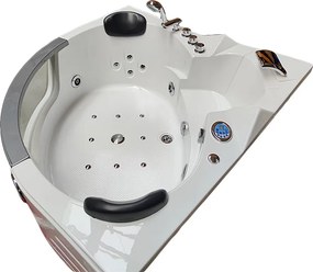 BPS-koupelny Hydromasážní vířivá vana Orino 632 135x135 s ohřevem vody