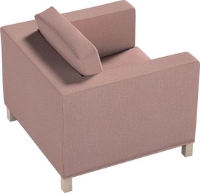 Potah na křesko IKEA Karlanda, krátký barva růžová látka pletený vzor