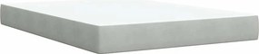 Box spring postel s matrací světle šedá 140x200 cm samet 3287758