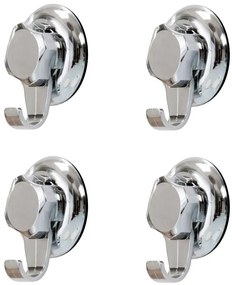 Háčky do koupelny bez vrtání Compactor - Bestlock systém, nosnost až 4 kg, široké, 4 ks