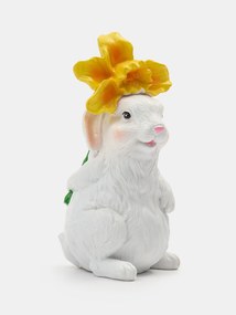 Sinsay - Velikonoční figurka zajíce s květinou - bílá
