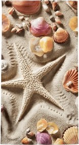 Rychleschnoucí plážová osuška OCEAN SAND barevná 70 x 140 cm, 100% mikrovlákno