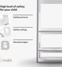 Mobli Ully Montessori, učící věž, MDF, 40,5 x 86 x 38 cm, výškově nastavitelná