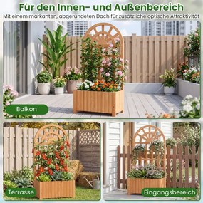 Costway Květinový truhlík s mřížovinami a drenážní truhlík