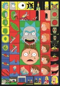 CLEMENTONI Puzzle RickMorty: Ikonické momenty / 1000 dílků / od 14 let