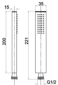 ARTTEC STYLE HS 08 - Ruční sprcha SOR01256