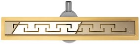 Lineární odtokový žlab Rea Greek Pro 60 cm zlatý