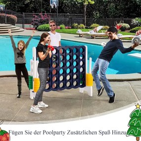 Costway 4 Win Giant Playset pro děti a dospělé šedá + tmavě – 120 × 42 × 104 cm