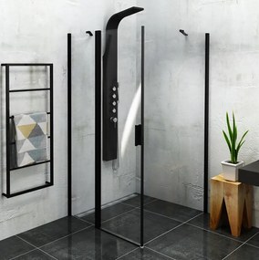 Polysan Polysan, Zoom Line Black obdélníková sprchová zástěna 1000x800mm L/P varianta, ZL1310BZL3280B