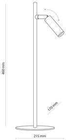 LED Stolní lampa LAGOS 1xG9/6W/230V 4000K černá/zlatá