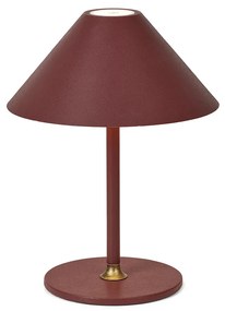 Halo Design 800834 stolní lampa Hygge na baterie, kaštanově červená, 3W, 20cm